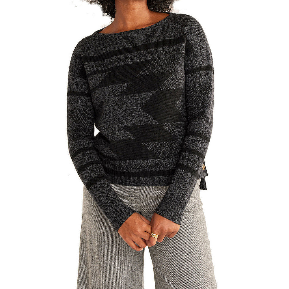 Women's Side Button Merino Sweater